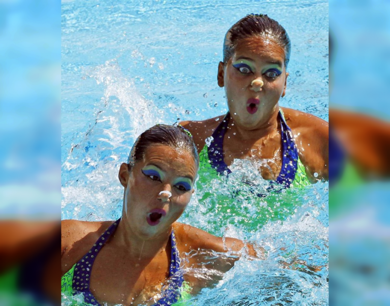 Dive into Laughter: A Collection of Hilarious Synchronized Swimming Photos